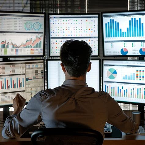 premium photo data scientist analyzing big data