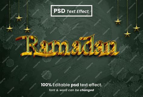 Premium Psd Ramadan Kareem Editable 3d Text Effect
