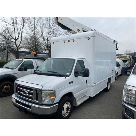 2009 Ford E 450 Superduty Cube Van White Vin 1fdxe45px9da41444