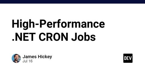 Crippe Alm On Linkedin High Performance Net Cron Jobs