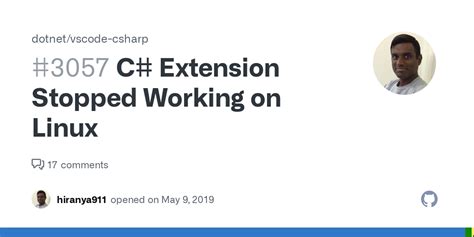 C Extension Stopped Working On Linux · Issue 3057 · Dotnetvscode