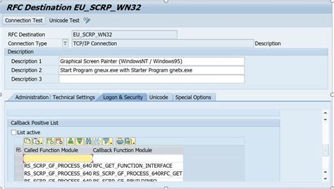 Screen Painter SE Dump CALLBACK REJECTED BY WHIT SAP Community