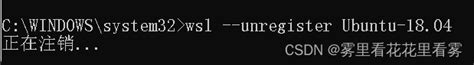 windows卸载wsl下的ubuntu wsl卸载ubuntu csdn博客