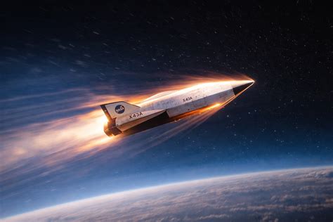 Space Nasa X 43a In Hypersonic Flight Ever 🔥 ️ Nasas X 43a Set A