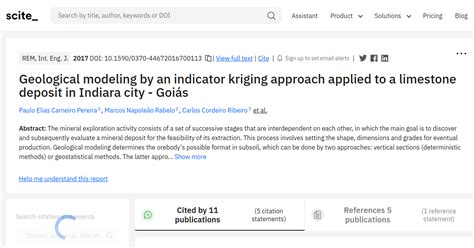 Geological Modeling By An Indicator Kriging Approach Applied To A Limestone Deposit In Indiara