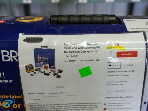 Brady M511 Kit Portable Label Printer Kit Roller Auctions