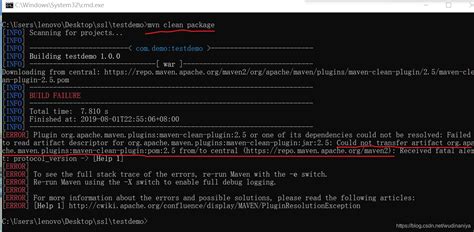 Mvn Clean Package 报错：could Not Transfer Artifact Orgapachemaven