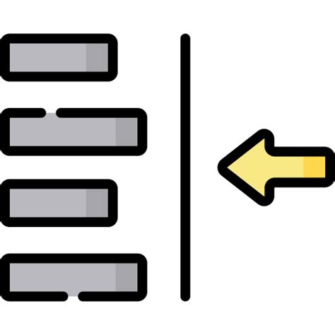 Indentation Special Lineal Color Icon