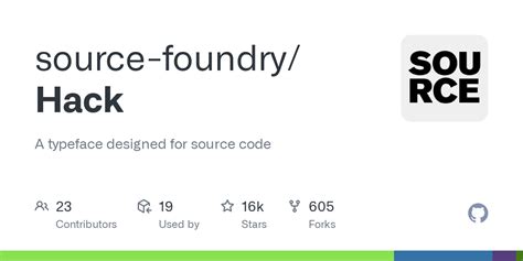 GitHub Source Foundry Hack A Typeface Designed For Source Code