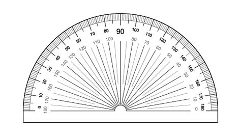 흰색 배경에 고립 된 각도기 통치자 측정 도구 각도 측정을위한 그리드 각도에 대한 스톡 벡터 아트 및 기타 이미지 각도