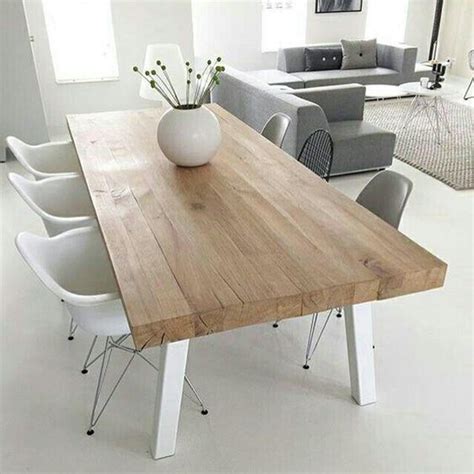 Дизайнерський Кухонний обідній стіл з натурального дерева Loft Design