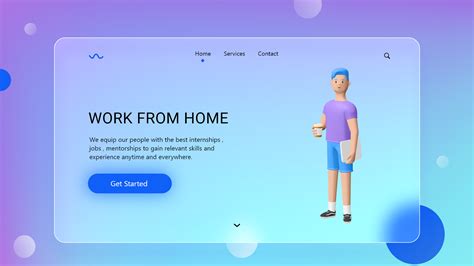 UI Glassmorphism Behance