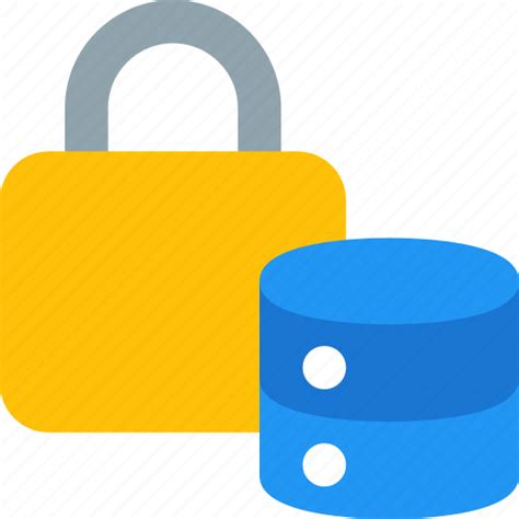 Security Database Server Lock Icon Download On Iconfinder