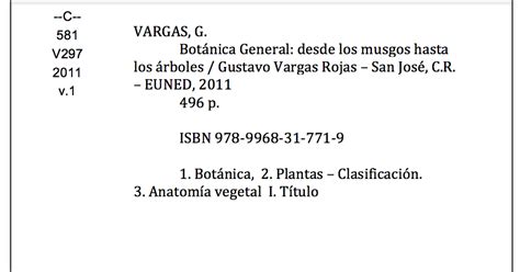 Click Documental EJEMPLOS DE FICHAS BIBLIOGRAFICAS DE LIBROS CLASIFICADOS Y CATALOGADOS CON DEWEY