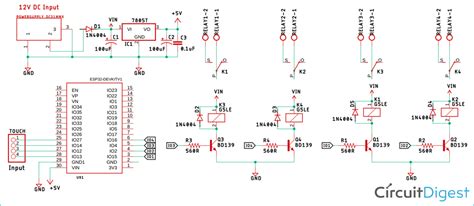 capacitive touch sensor with esp32 esp32 touch sensor design