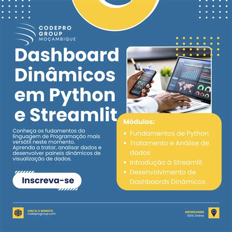 Curso Dashboards Dinâmicos Em Python E Streamlit Codepro Store