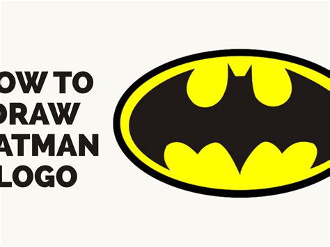 How To Draw Batman Logo Easy Youtube