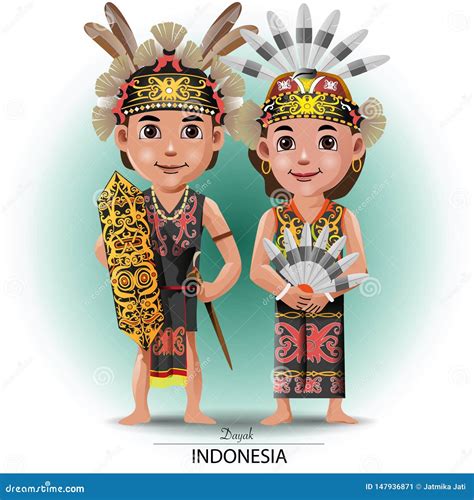 Dayak Shield Vector Illustration 260405642