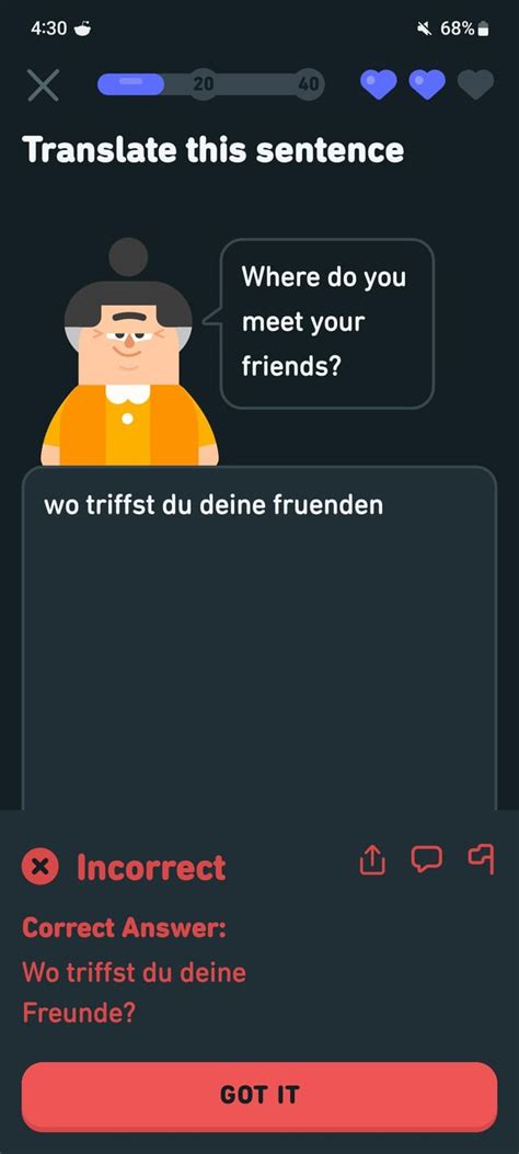 Why Is My Answer Incorrect R Duolingo