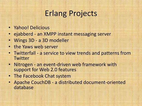 Ppt Erlang Powerpoint Presentation Free Download Id4771860