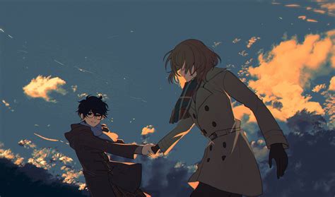 Amamiya Ren And Akechi Gorou Persona And 2 More Drawn By