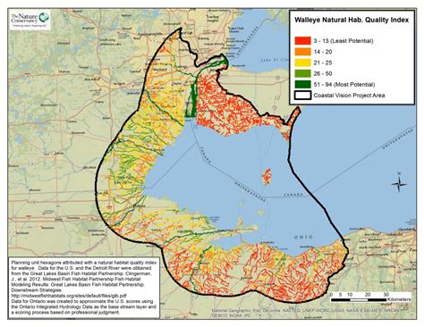 Walleye Stream Habitat Map