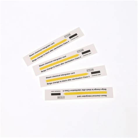 Sj Class 4 Steam Sterilization Autoclave Chemical Steam Indicator Strips Card For Dental Medical