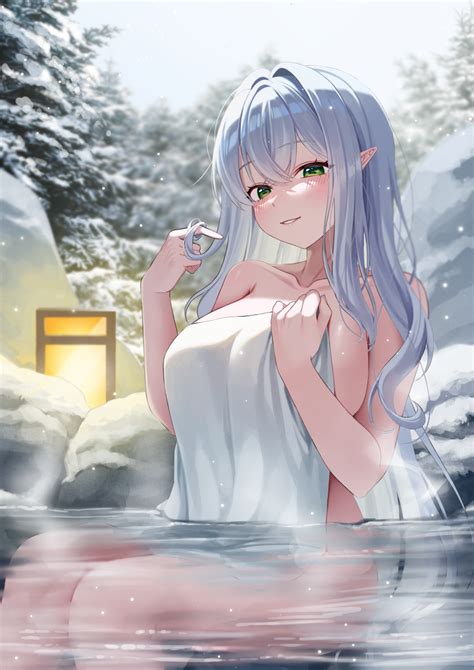 Shant Original Absurdres Commission Highres Girl Breasts Collarbone Day Green Eyes
