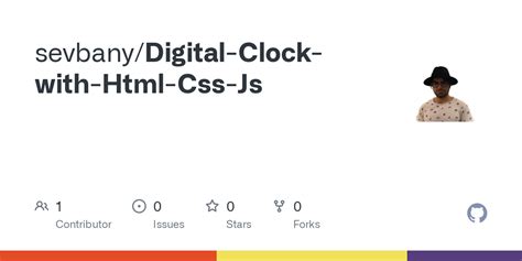GitHub Sevbany Digital Clock With Html Css Js