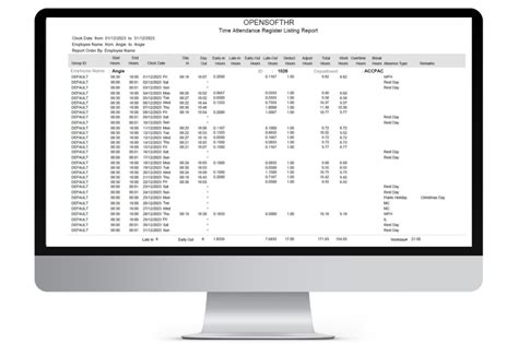 types of time attendance reports in singapore for efficient workforce