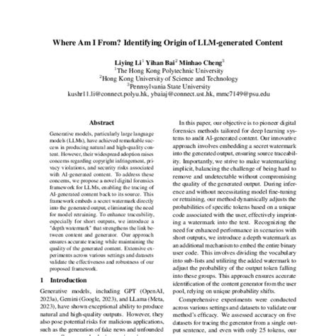 Where Am I From Identifying Origin Of Llm Generated Content Acl Anthology