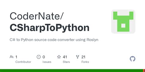 github codernate csharptopython c to python source code converter