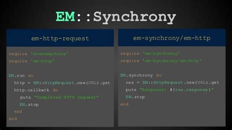 scaling ruby with evented i o ruby underground