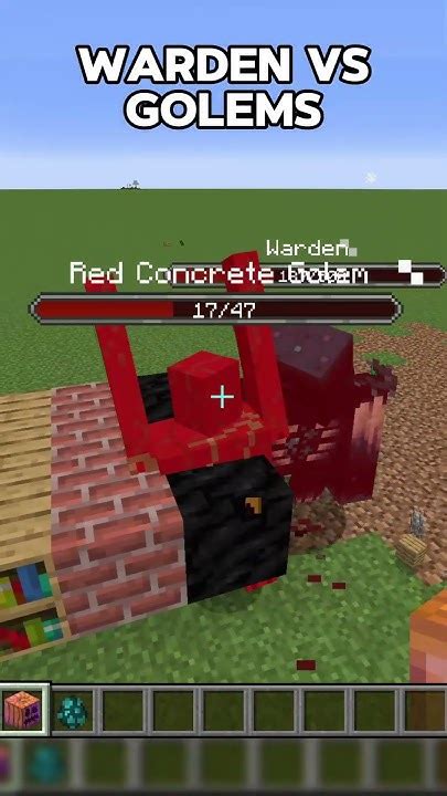 Warden Vs Every Golem 😎 Minecraft Pvp Gaming Minecraftmemes Funny