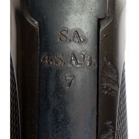 Deactivated Boer War Webley Mk4 With Double Regiment Issue Markings