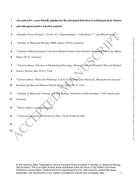Pdf Alexandrusps A User Friendly Pipeline For The Automated