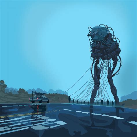 Pixilart Infected Robot By Hunterhill