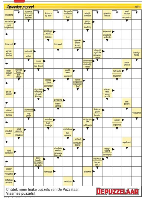 Puzzels De Krant Hln Be