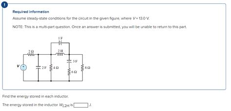 Solved Required Information Assume Steady State Conditions