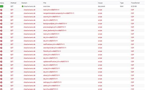CSP Blocks Resources Issue Nextcloud Server GitHub