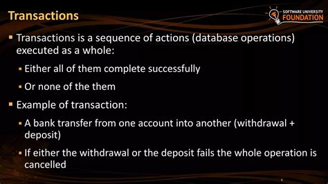 Database Transactions And Sql Server Concurrency Ppt