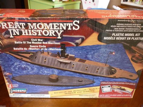 Lindberg Civil War Battle Monitor Merrimac Toy Ship Model Sealed In Box 70886 1750260082