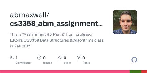 Github Abmaxwellcs3358abmassignment5p2 This Is Assignment 5