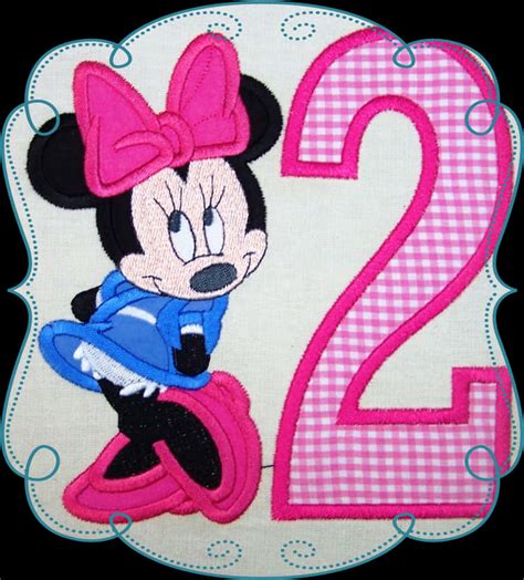Download Minnie Mouse Number2 Embroidery