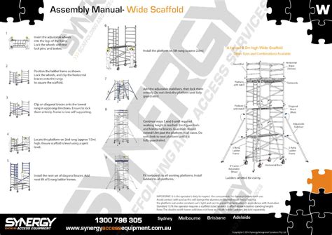 Aluminium Mobile Wide Scaffold M M Platform Height Synergy Scaffolding Access