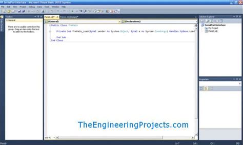 How To Use Serial Port In Vb 2010 The Engineering Projects