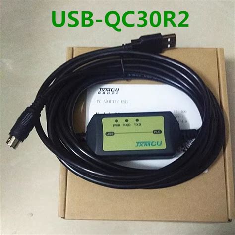 Mitsubishi Usb Qc30r2 Q Series Plc Programming Cable Usb Rs232 6pin 3 Meter Support Win7 Win8