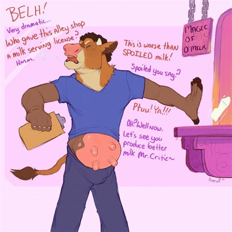 Rule 34 2023 Anthro Bar Counter Bodily Fluids Bottomwear Bovid Bovine