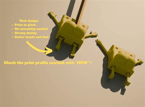 Spongebob Fridge Magnet Free 3d Print Model Makerworld