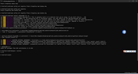 Node 安装 ，淘宝镜像配置，webpack 安装node镜像地址查看 Csdn博客